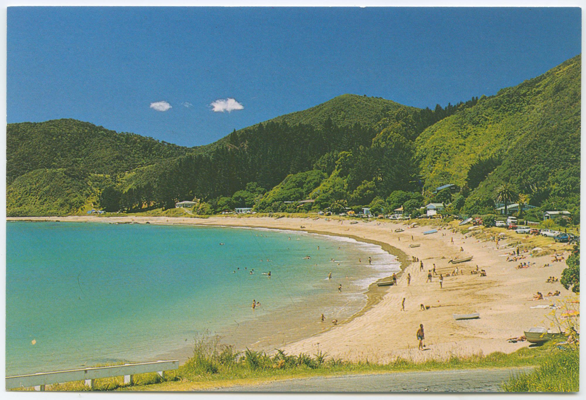 Postcard, Long Beach, Russell - Tauranga Heritage Collection