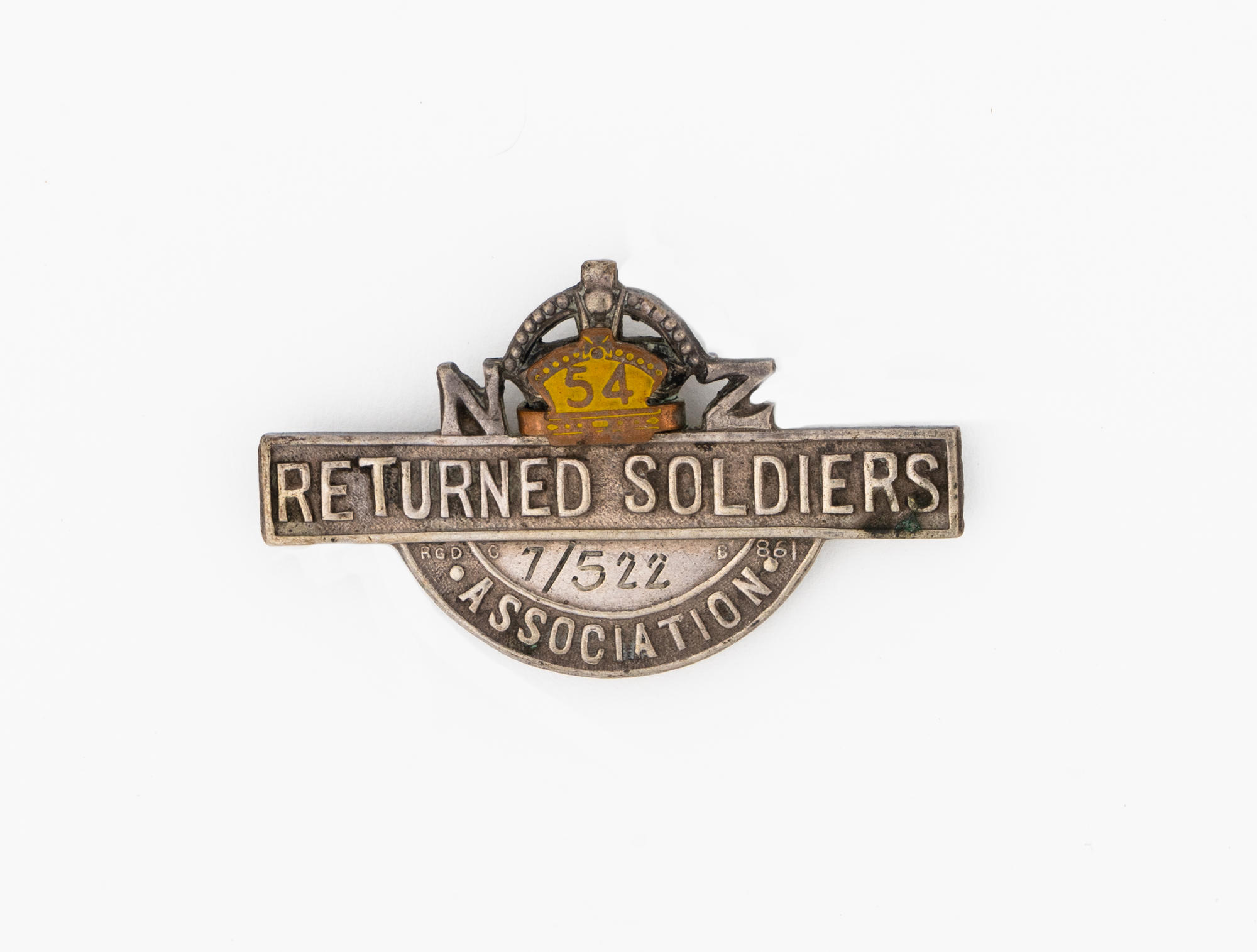 RSA Badge, WW1 - Tauranga Heritage Collection