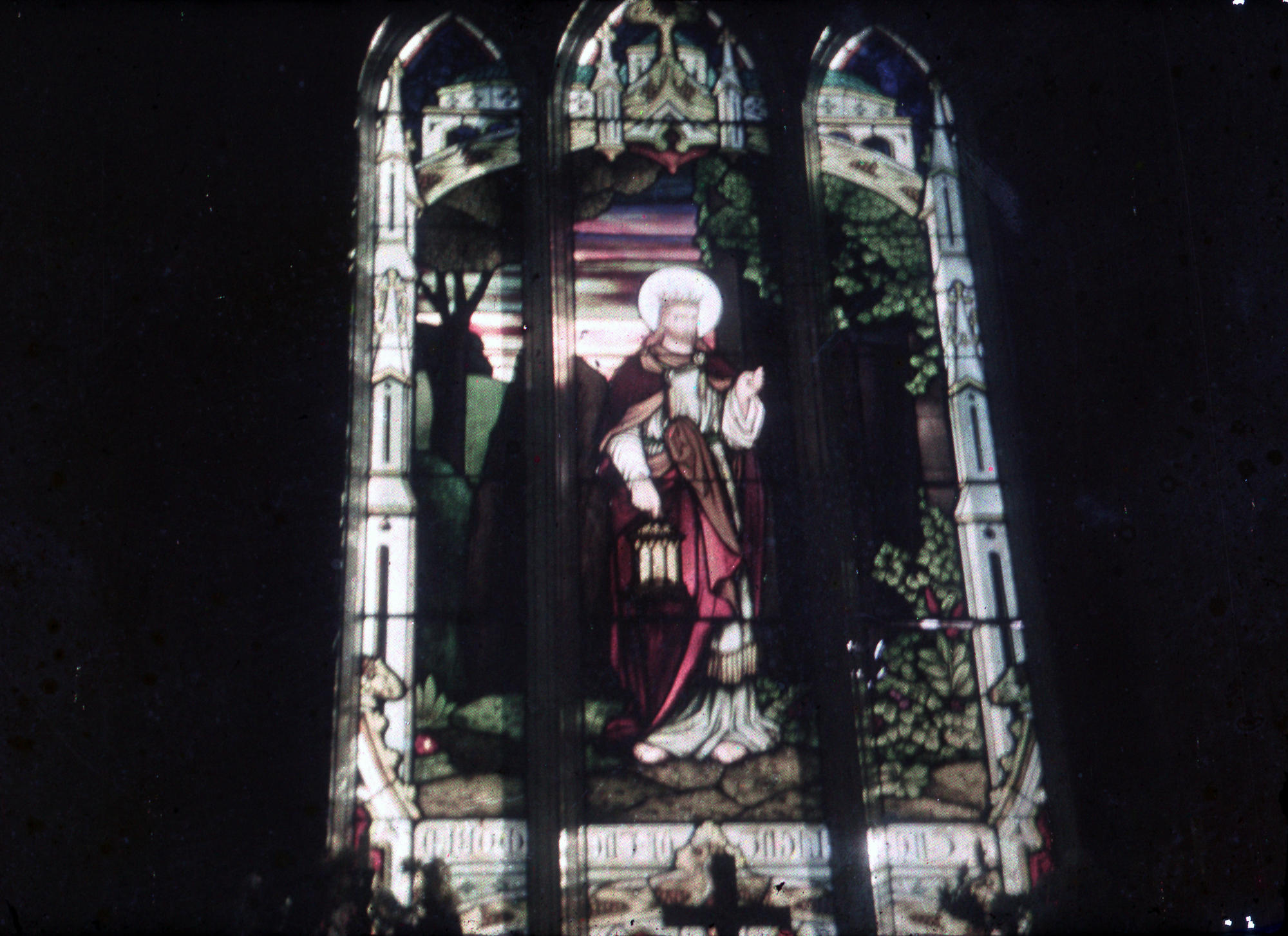 Slide, Stained Glass Window - Tauranga Heritage Collection