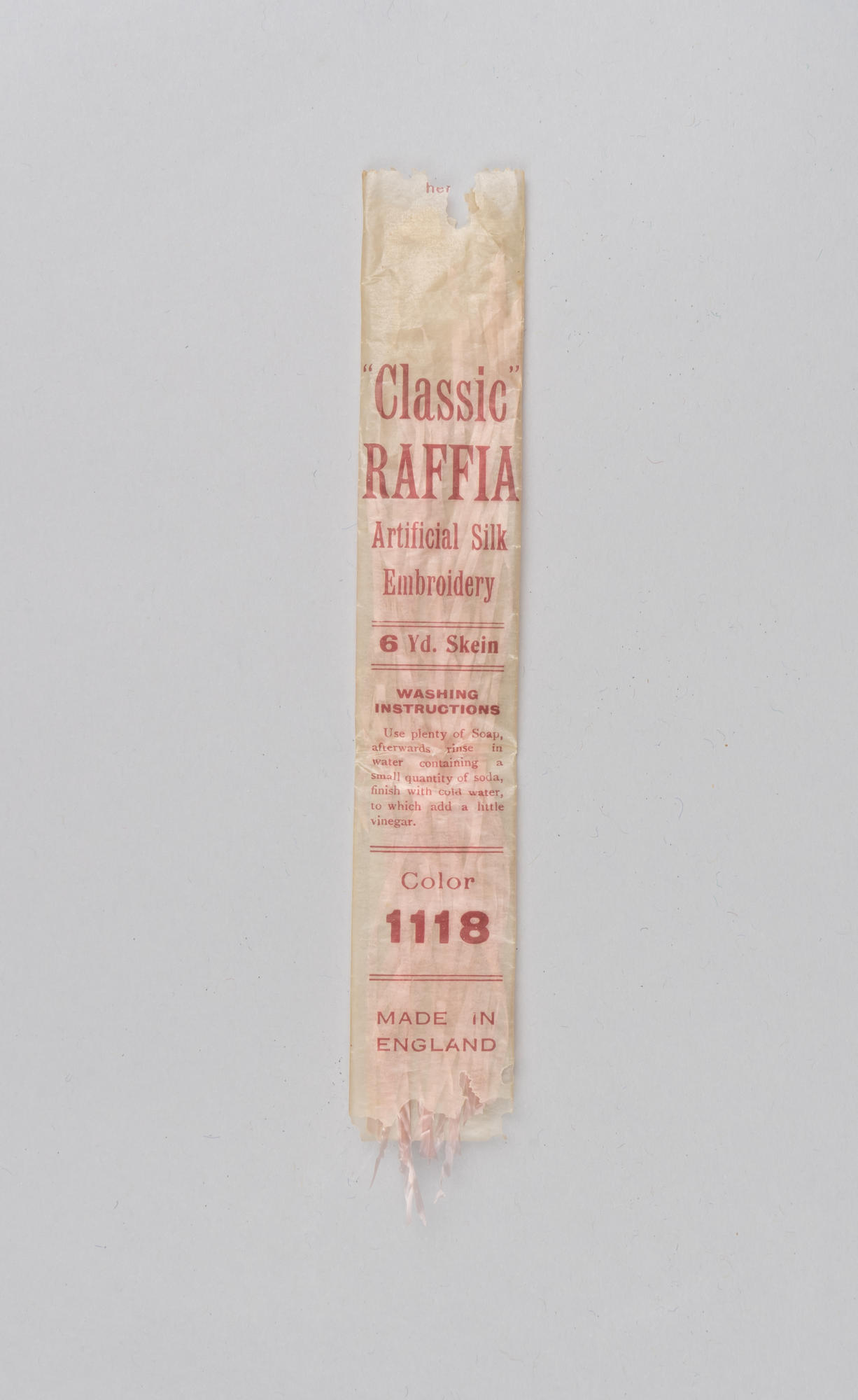 Raffia Thread - Tauranga Heritage Collection