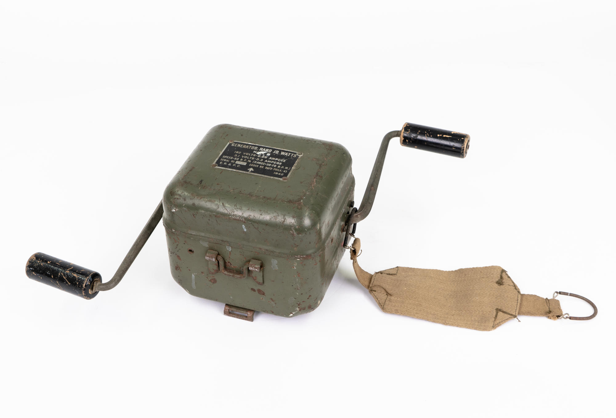 Hand Power Generator, Military - Tauranga Heritage Collection