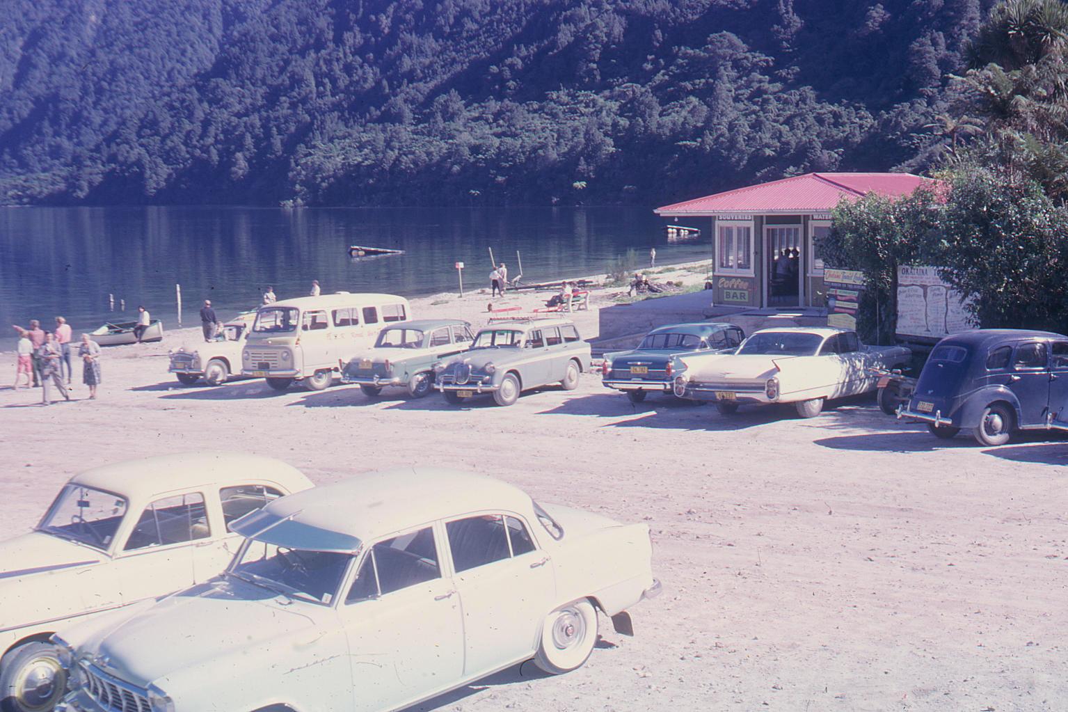 Slide, Lake Okataina - Tauranga Heritage Collection
