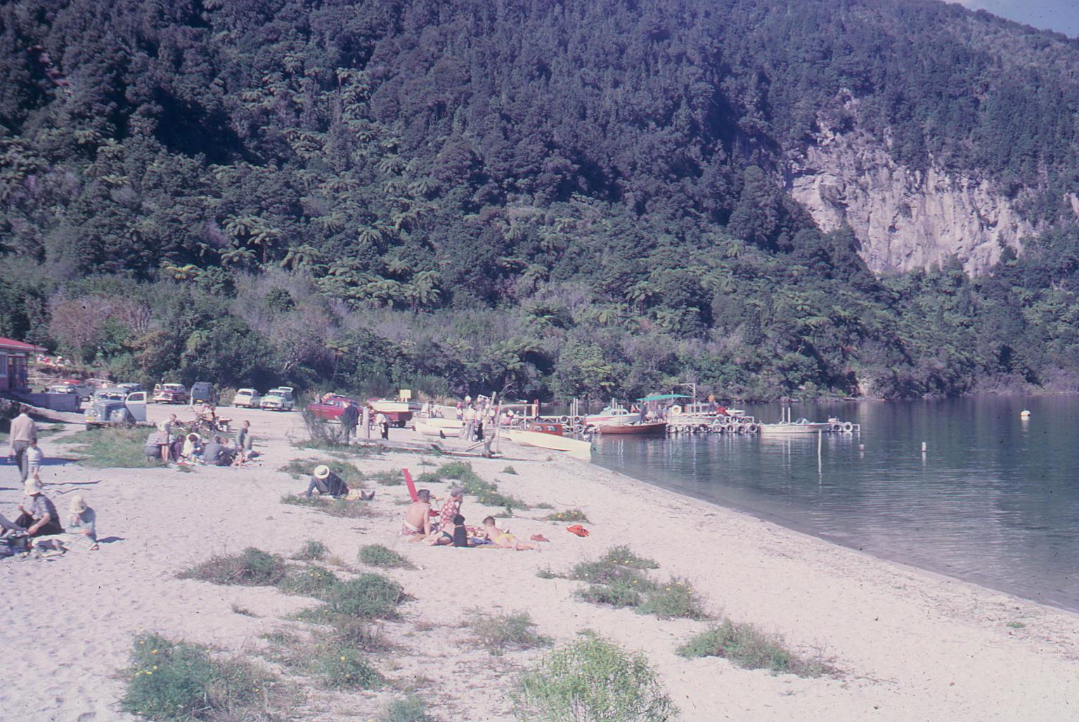 Slide, Lake Okataina - Tauranga Heritage Collection
